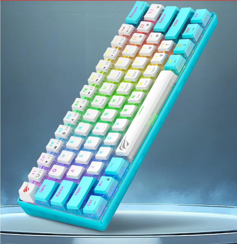 HAVIT KB903L BLUE MECHANICAL KEYBOARD RED SWITCH - NG Hardware